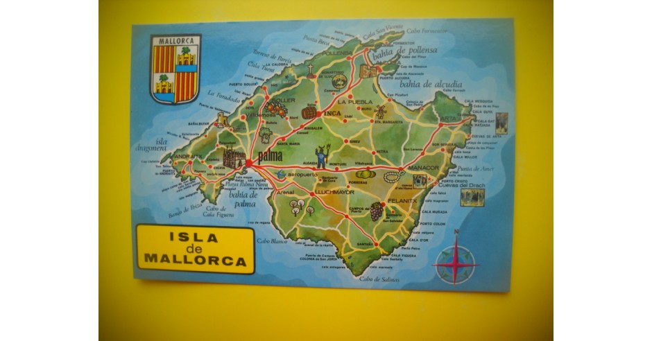 HOPCT 88976 HERALDICA -HARTA INSULA PALMA DE MALLORCA -SPANIA ...