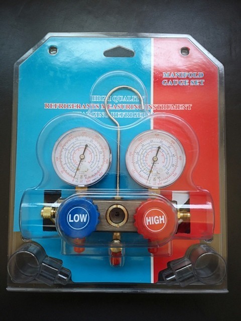 Baterie manometre freon R134A,R410A,R22,R404, + 2 cuple auto pentru ...