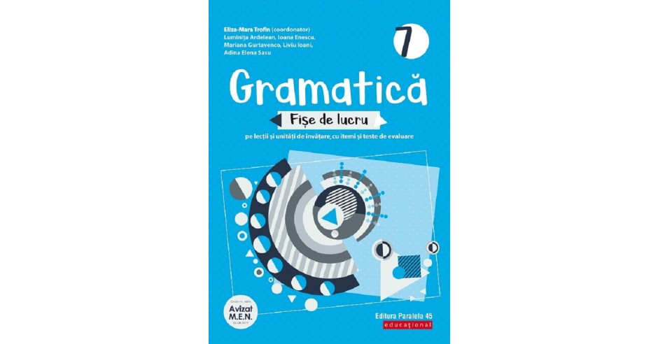 Gramatica. Fise De Lucru. Clasa VII. 2022-2023 | arhiva Okazii.ro