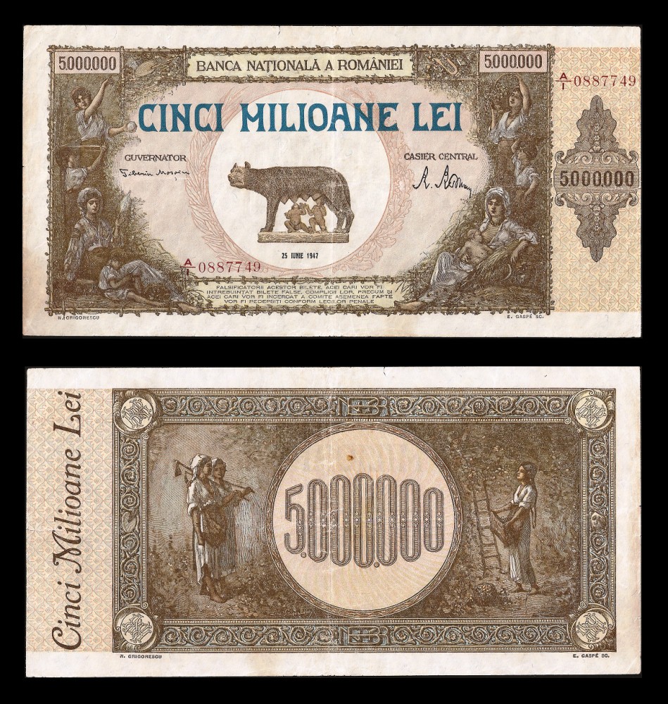 Bancnote romanesti - 5000000 lei 1947 | arhiva Okazii.ro