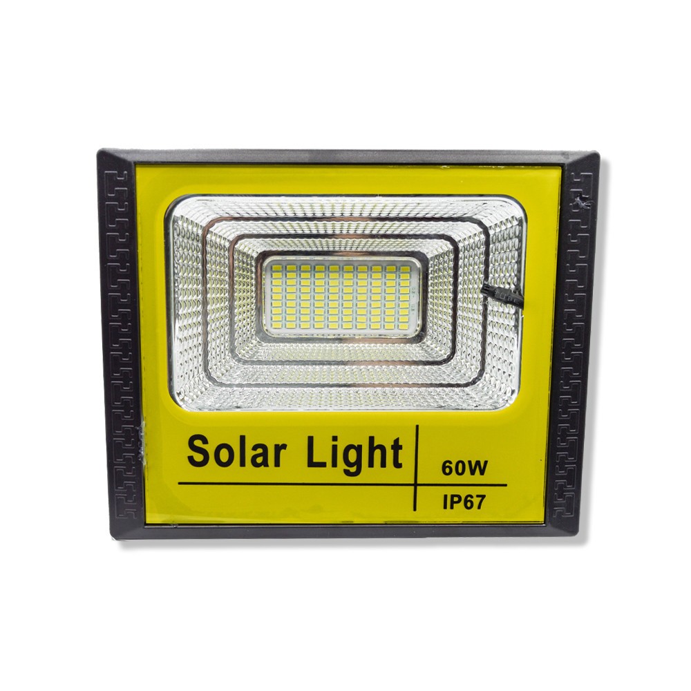Proiector LED 60W cu panou solar si telecomanda | arhiva Okazii.ro