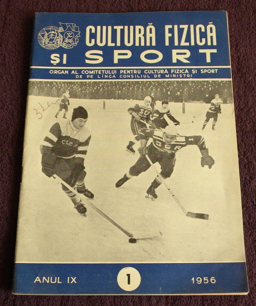Revista Cultura fizica si sport Nr. 1 / 1956, proletcultism sportiv ...