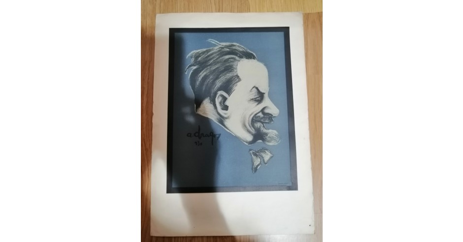 10 Caricaturi semnate A. Dragos 1930 Ed. Socec : Iorga, Maniu, Goga ...