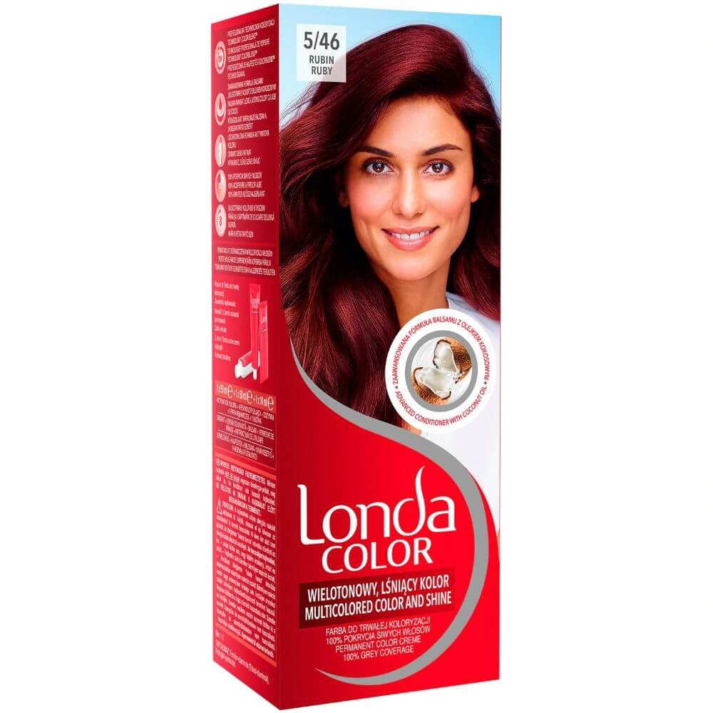 Vopsea de Par Permanenta Londa Color Blend 5/46, 110 ml, Rosu Rubin ...