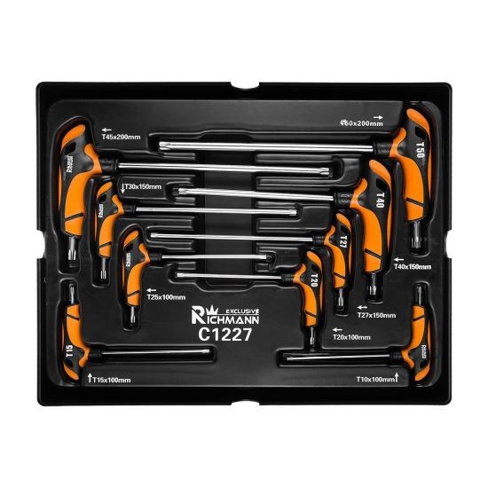 Set chei TORX cu maner TIP T, sertar TIP B (385x290 mm) pentru dulap ...