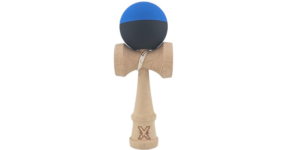 Kendama X Originala, Profesionala, Cyrax, din Lemn, Rubber Grip, 18 cm ...