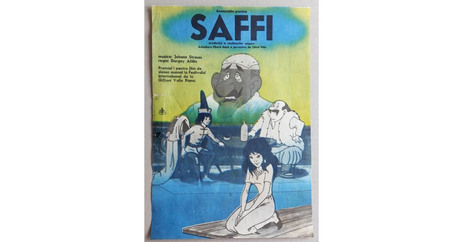 Saffi - Afis Romaniafilm film maghiar 1985, desene animate, cinema ...