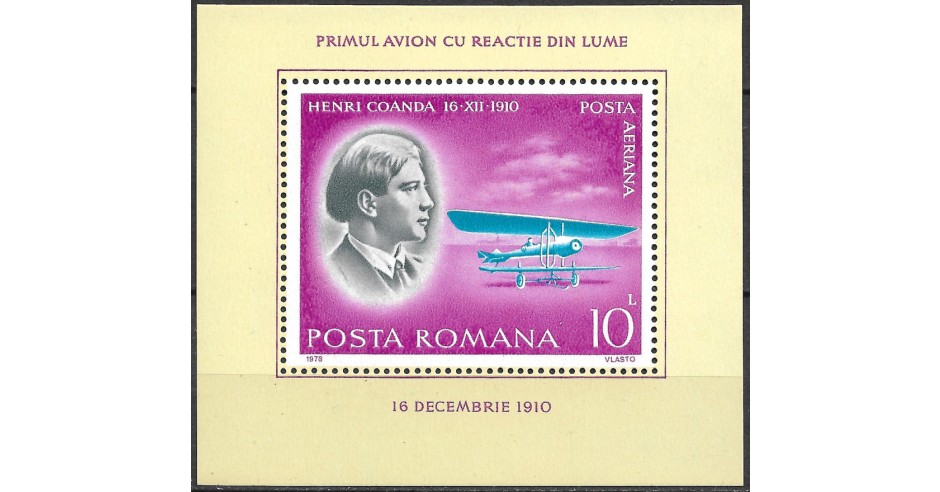 ROMANIA 1978 - LP 973 - PIONIERI AI AVIA?IEI - COLI?A MNH | arhiva ...