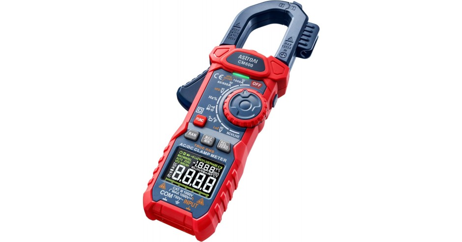 Clampmetru (cleste ampermetric) Multimetru digital AstroAI CM600, 6000 ...