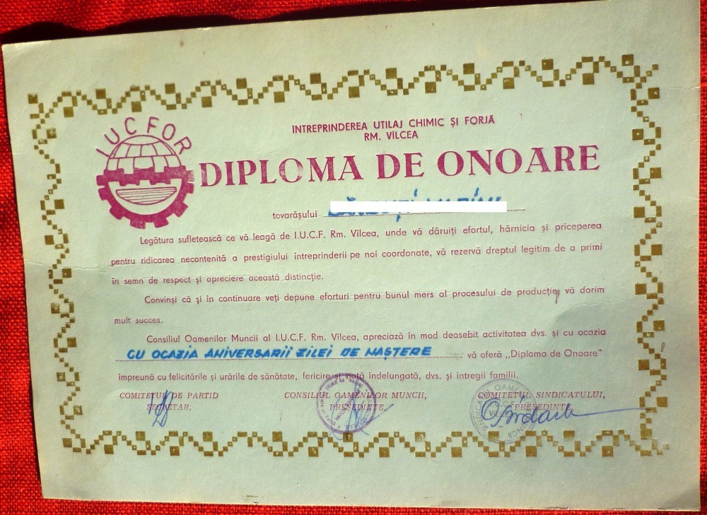 Diploma de Onoare RSR, | arhiva Okazii.ro