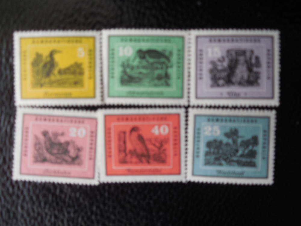 Serie timbre fauna animale nestampilate Germania DDR timbre filatelice ...