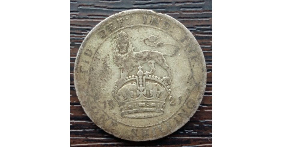 (A126) MONEDA DIN ARGINT ANGLIA - ONE SHILLING 1921 | arhiva Okazii.ro