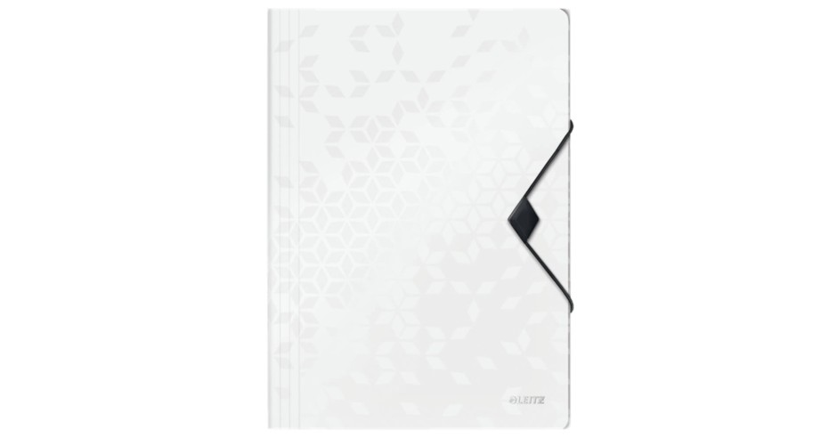 Mapa cu Elastic A4 Leitz Wow, Alb Metalizat, Mapa Proiecte, Mapa ...