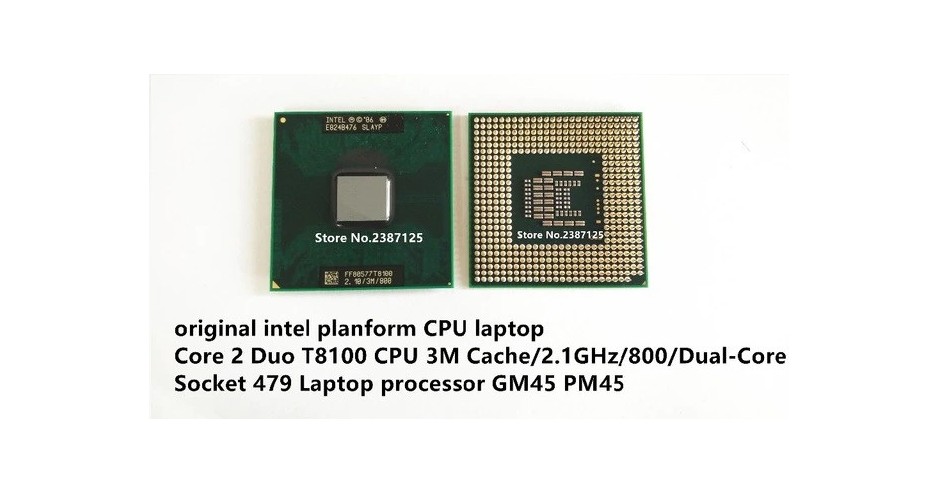 INTEL core 2 duo T8100 SLAYP socket p BGA479 (ca T8300 T9300 T9500 ...