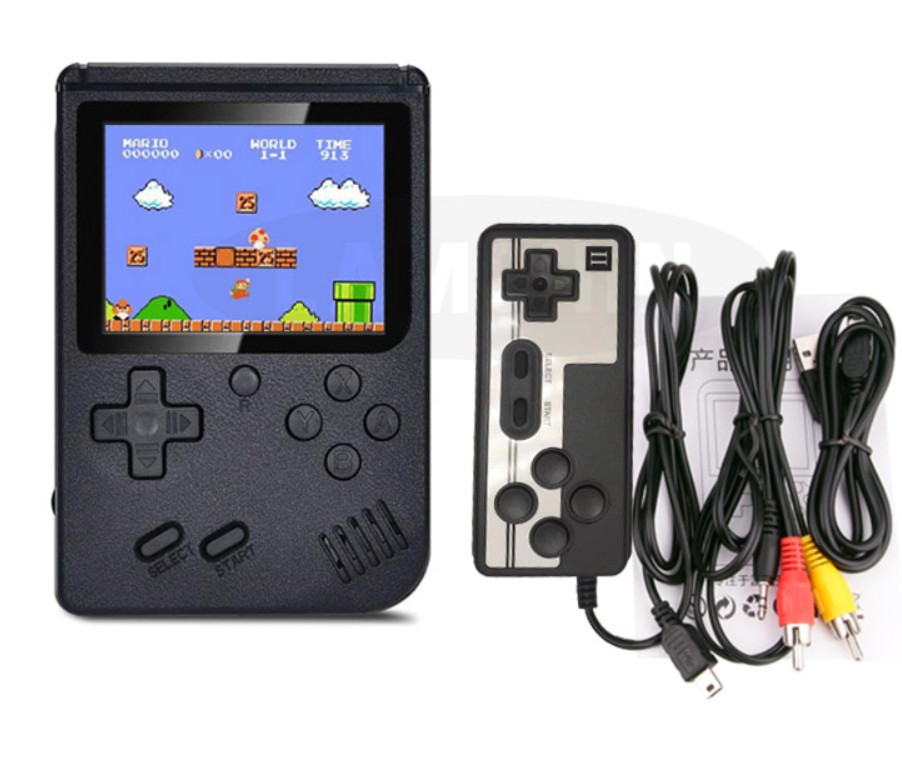 Mini Consola jocuri portabila Retro cu gamepad 400 jocuri, 2 jucatori ...