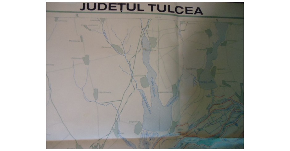 HARTA HIDROGRAFICA-1/200000-JUDETUL TULCEA- | arhiva Okazii.ro