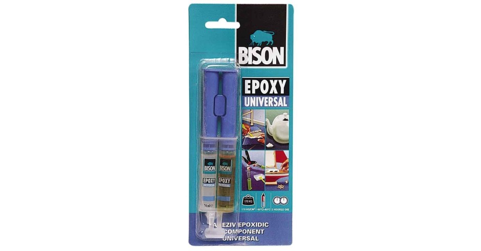 Adeziv bicomponent - BISON - Epoxy Universal 2 x 12 ml | arhiva Okazii.ro