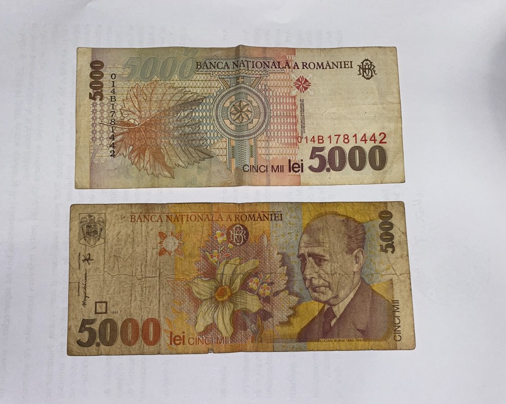 Vand Bancnota cu Lucian Blaga 5.000 de lei | arhiva Okazii.ro