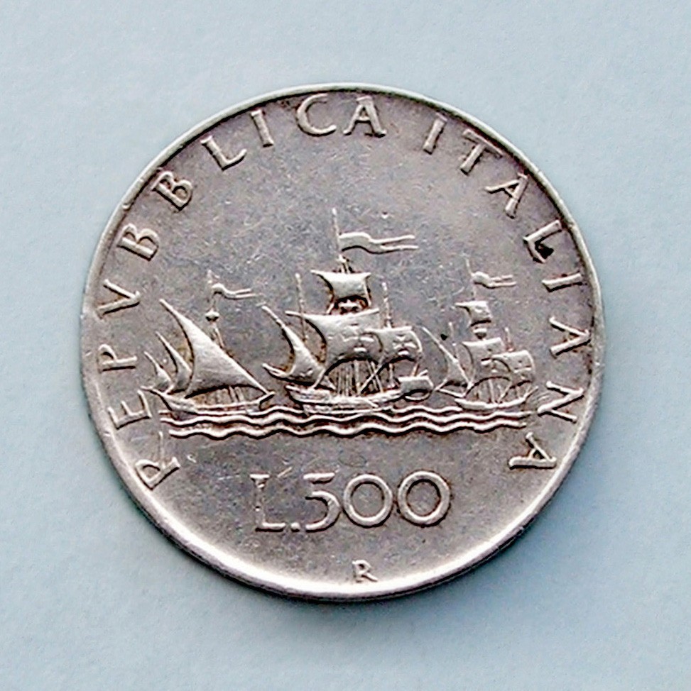 ITALIA - 500 Lire 1960 - Argint 11 g | arhiva Okazii.ro