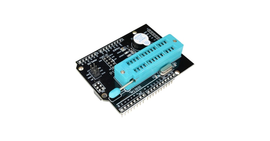 AVR ISP shield burning bootloader programmer atmega328P Arduino R3 (a ...