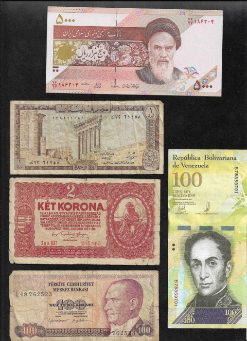 Set #14 15 bancnote de colectie (cele din imagini), Asia | Okazii.ro