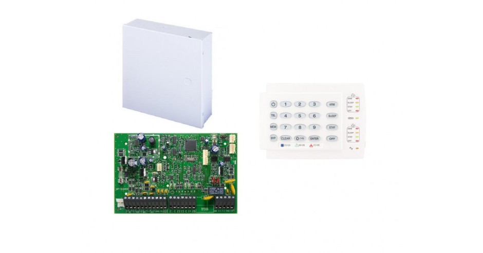 CENTRALA alarma PARADOX, panou control SP5500, 5 intrari de zona sau 10 ...