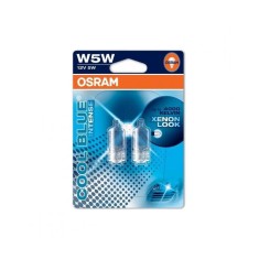Becuri auto W5W W2.1x9.5d 12V 5W Osram Cool Blue Intense , Set 2 becuri ...