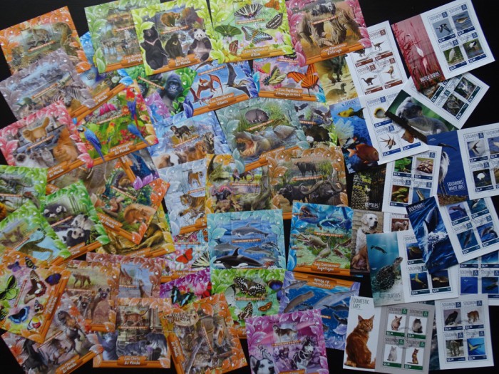 50 colite stampilate , timbre tematice Fauna/Animale (Lot 3010 ...