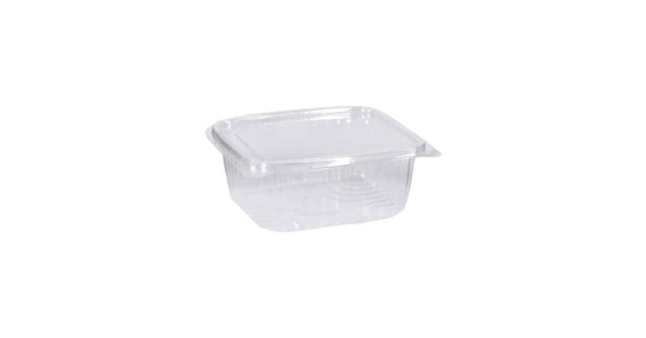 Caserole Plastic cu Capac, 125x110x60 mm, 50 Buc/Set, 375 ml, cu Capac ...
