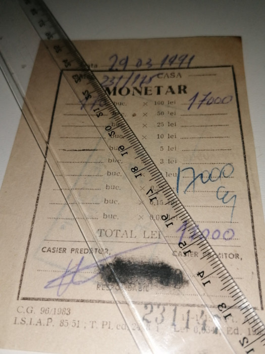 BILET VECHI - BON MONETAR - STAMPILA ILF BERCENI | Okazii.ro