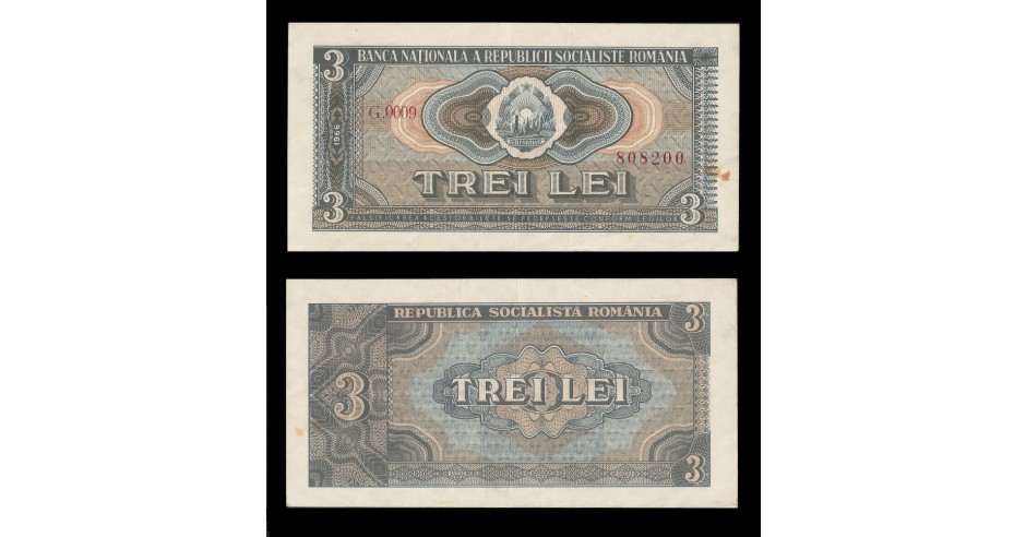 Bancnote romanesti 3 lei 1966 -XF | arhiva Okazii.ro