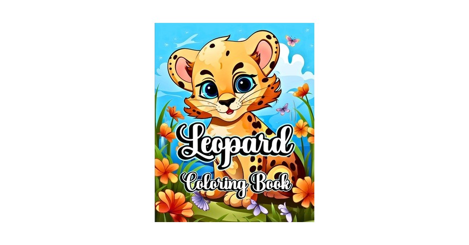 Leopard Coloring Book: Wild Animals to Color for Kids and Toddlers ...