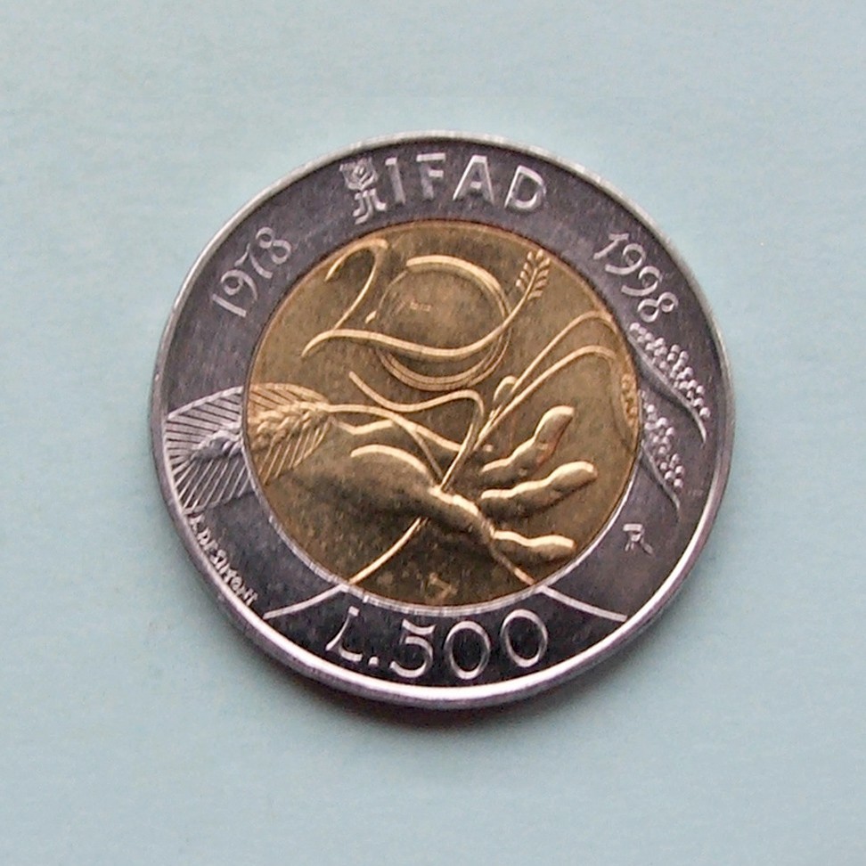 ITALIA - 500 Lire 1998 - IFAD | arhiva Okazii.ro