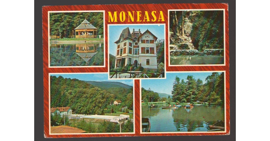 CPIB 23696 CARTE POSTALA - MONEASA: CAMPING, VILA TURISTICA, GROTA ...