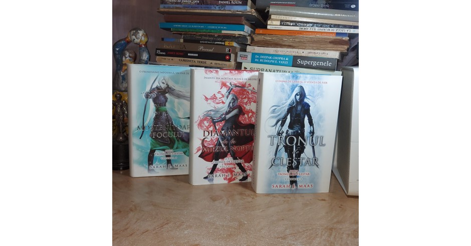 SARAH J. MAAS - SERIA TRONUL DE CLESTAR * 3 VOL : TRONUL,DIAMANTUL ...