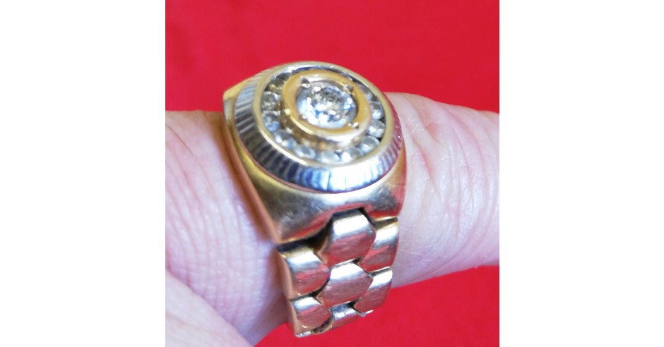 Inel zale flexibile Rolex Style 16 diamante | arhiva Okazii.ro