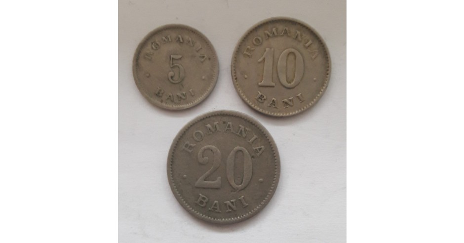 Lot complet 5 Bani+10 Bani+20 Bani 1900 Monede rare Romania! | arhiva ...