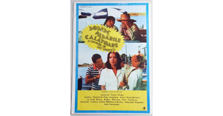 Sosesc pasarile calatoare - afis film romanesc, Romaniafilm 1984, Epoca ...
