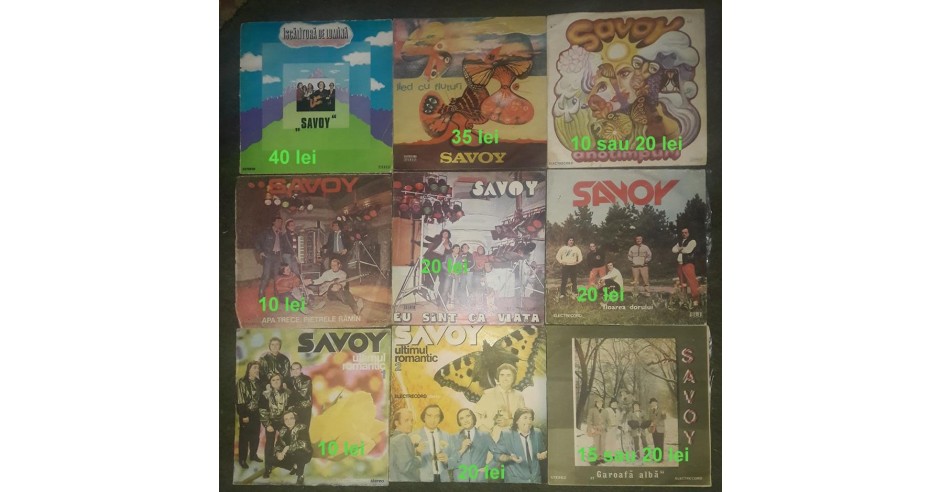 5 vinil uri Savoy,Anotimpuri,Garoafa Alba,Iscalitura de lumina,Lied Cu ...