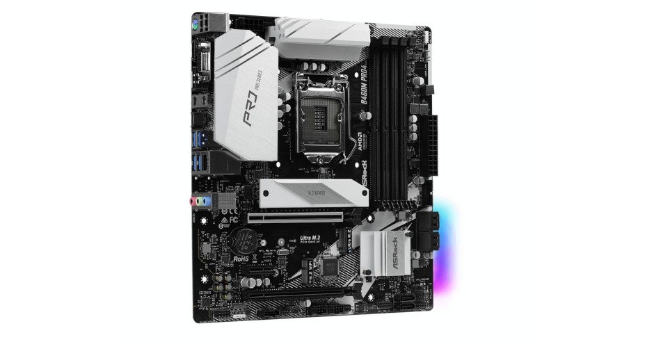 Placa de baza AsRock B460 PRO4, Socket 1200, micro ATX, BULK (fara ...