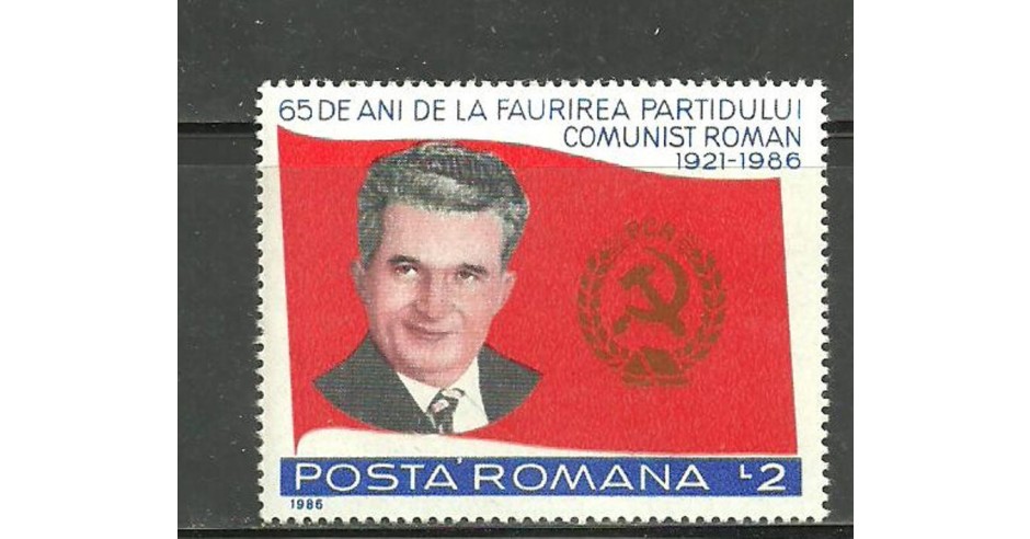 ROMANIA 1986 - ANIVERSARE PCR. CEAUSESCU, serie nestampilata, MT9 ...