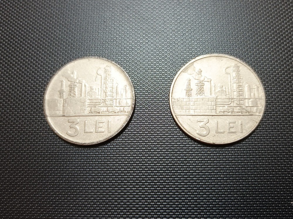 Monede 3 lei din anii 1963, 1966 | arhiva Okazii.ro