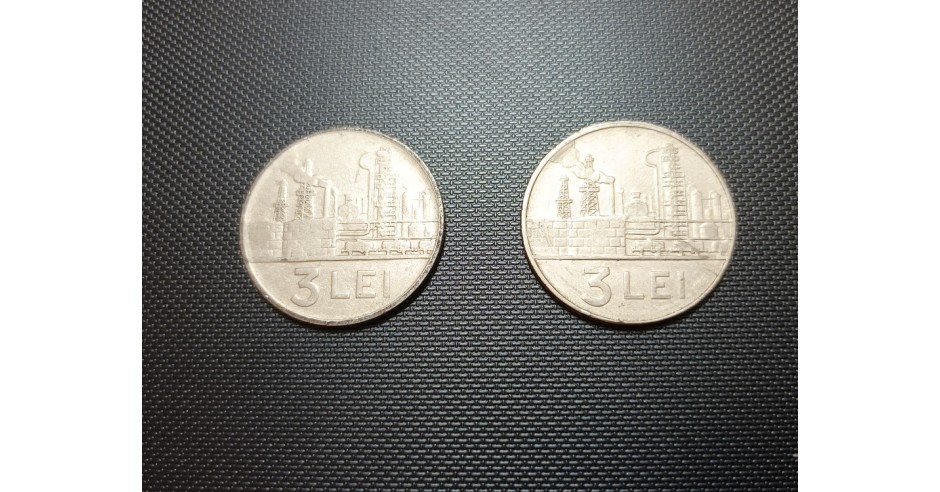 Monede 3 lei din anii 1963, 1966 | arhiva Okazii.ro