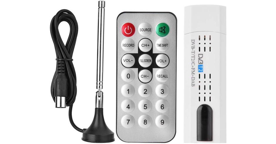 USB DVB-T2 Stick, USB 2.0 DVB-T2 DVB-T DVB-C + FM + DAB + SDR Digital ...