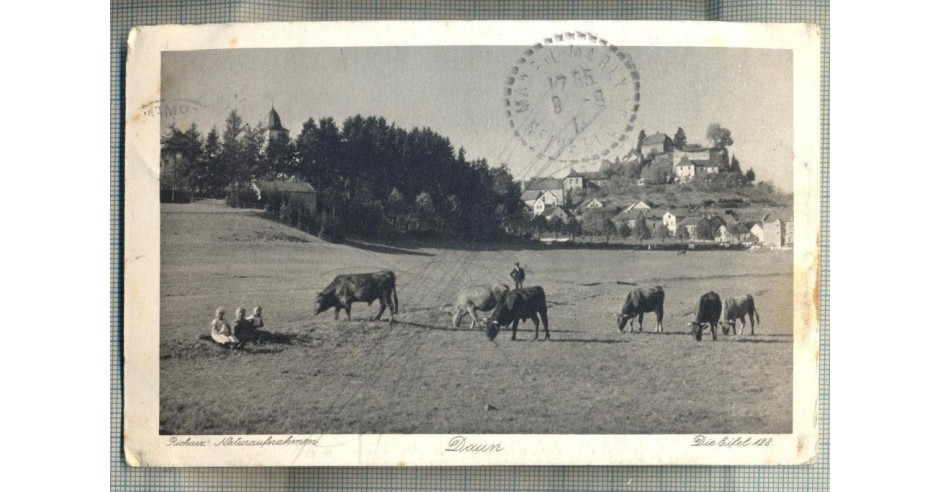 AD 61 C. P. VECHE -DAUN -GERMANIA - CIRCULATA 1913-ARE USOARE URME DE ...