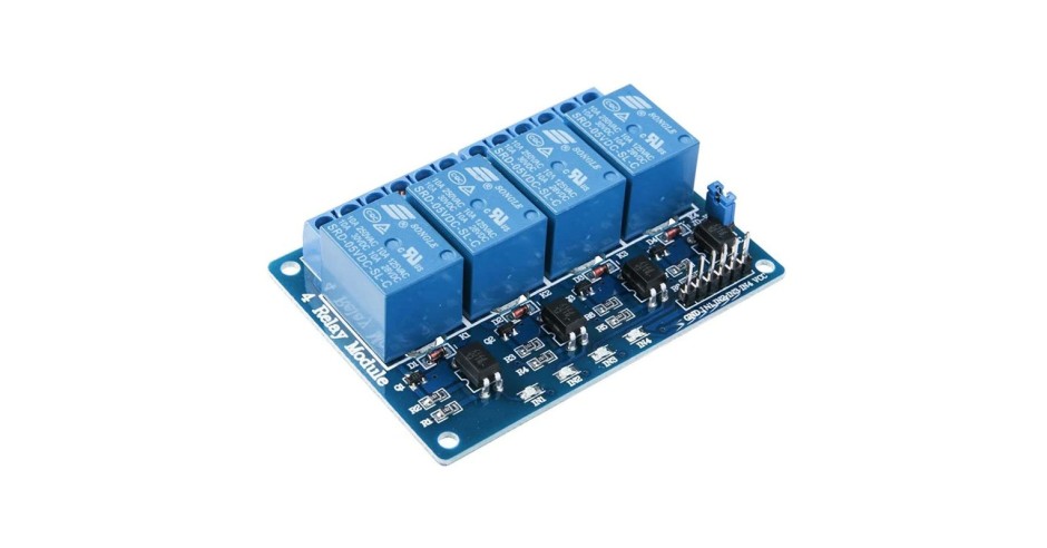 Modul Releu 4 Canale Arduino 5v Optocuplor Ttl Logic Relay Relee R