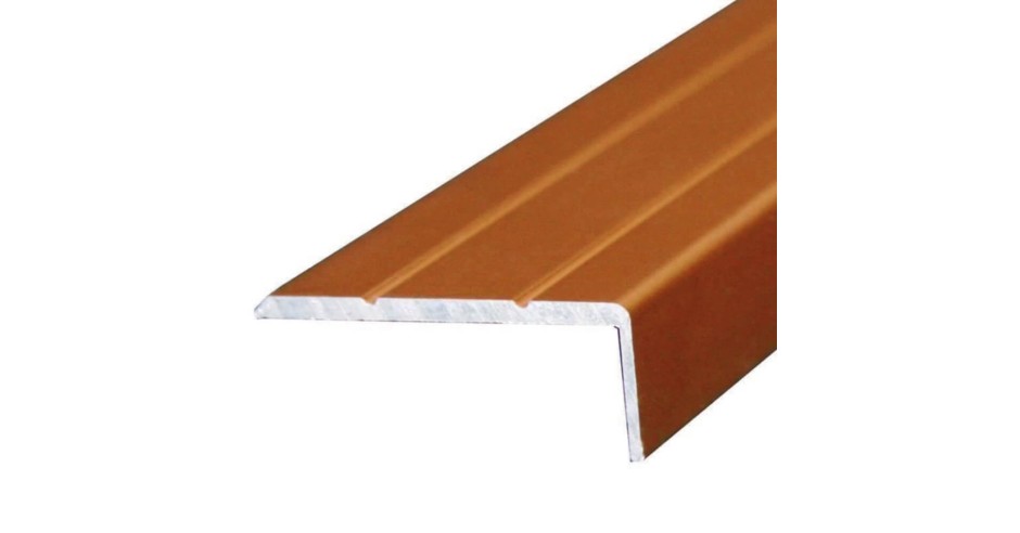 Profil Aluminiu pentru Trepte, 25x10 mm, 1 m, Bronz, Model 3126, Profil ...