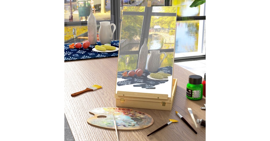 Vinsetto Sevalet de Masa Pliabil Reglabil in Inaltime si Inclinare ...