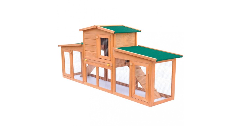 Cusca mare iepuri cusca adapost animale mici cu acoperis lemn | arhiva ...