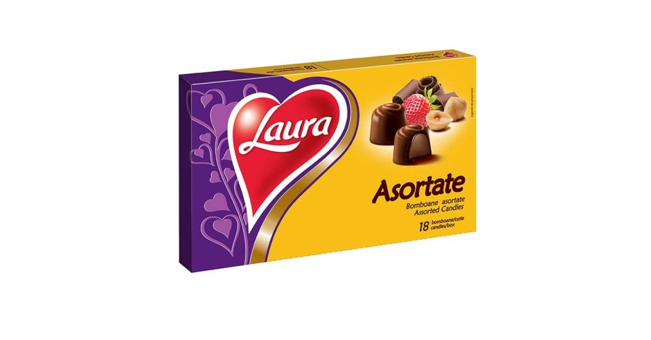 Bomboane Asortate Laura, 140 g, Bomboane de Ciocolata Laura, Bomboane ...